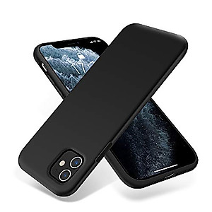 OTOFLY iPhone 11 Case,Ultra Slim Fit iPhone Case Liquid Silicone Gel Cover with Full Body Protection Anti-Scratch Shockproof Case Compatible with iPhone 11 (Black)