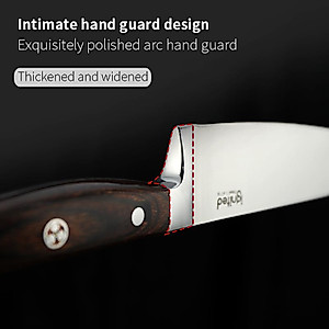 IGNITED CUTLERY Professional 8 Inch Chef Knife, 1.4116 German High Carbon Steel Kitchen Chef Knife, Chefs Knife With Pakkawood Handle, Dual Blade Sharp Kitchen Knife With Gift Box