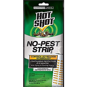 Hot Shot No-Pest Strip 2, Controlled Release Technology Kills Flying and Crawling Insects 2.29 Ounce (value Pack of 24)