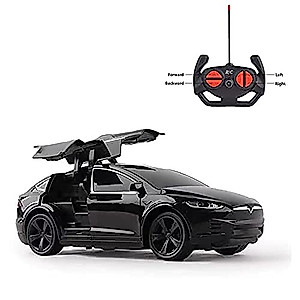 TPower T Power! Dynamic Remote Control Car 1 24 Scale RC Vehicle Great Gift for Children Remote Control Car Model with Falcon Door in Black Color
