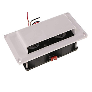 MACHSWON RV Camper Caravan Modified Accessories Side Vent Exhaust Fan 12V DC 25W White