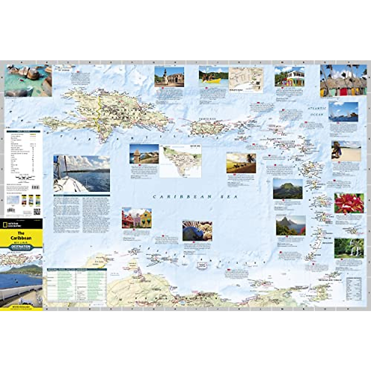 Caribbean Map (National Geographic Destination Map)
