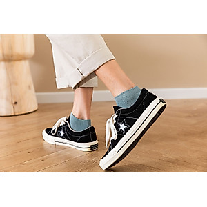 StrCloud Mens Low Cut Athletic Socks Hidden Ultra-Thin Cotton Socks, Breathable and Comfortable Mens Sports Socks 5 Pairs (Grey)