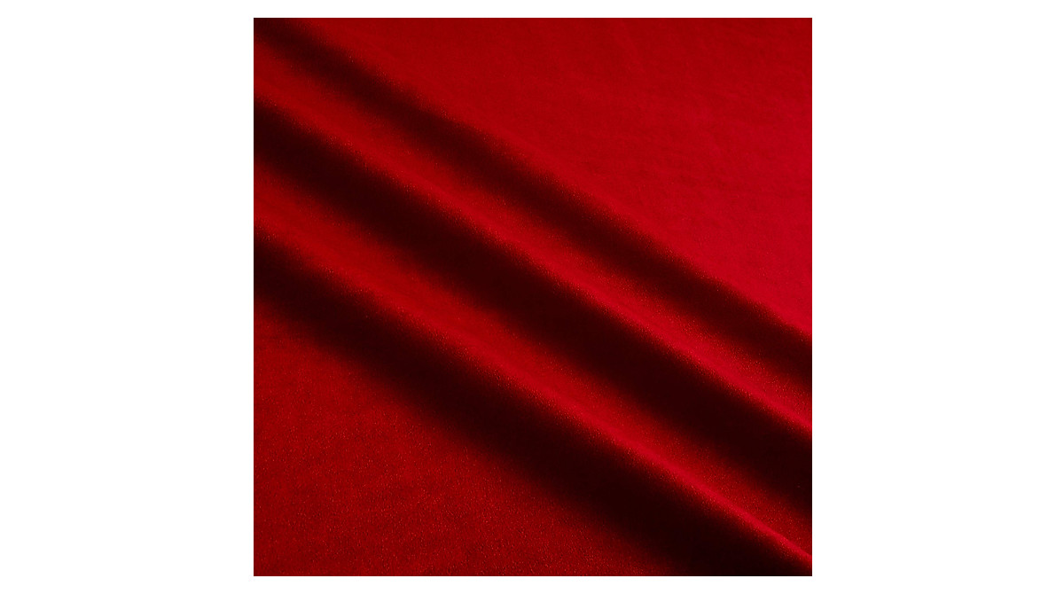 Royal Velvet Red Fabric by the Yard for Elegant Home Decor