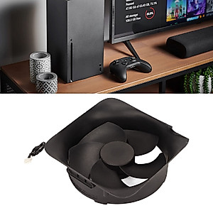 CPU Cooling Fan, 4 Pin Power Connection 5 Blades Fast Heat Dissipation Replacement Internal Cooling Fan, Lightweight Stable Wear Resistant for Xbox Series X