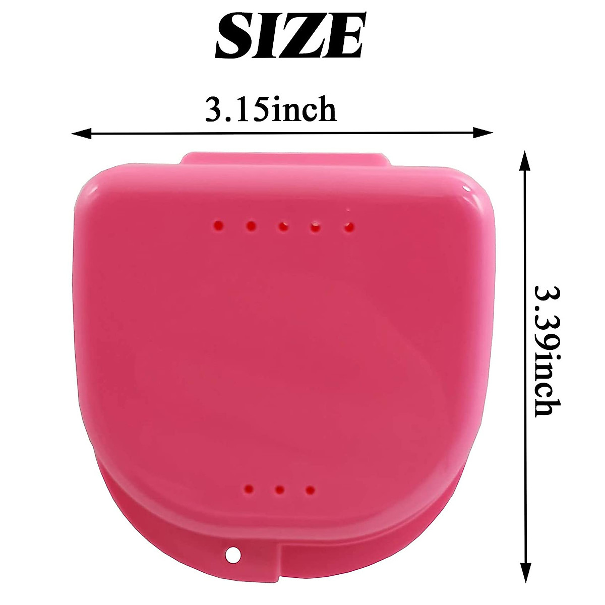 RONYOUNG 10PCS Mouth Guard Case Retainer Box Orthodontic Denture Storage Container, 5 Color