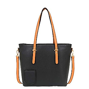 Loving Liquid Line Wine Purse with Hidden Spout - Holds 1.5 ltrs. - Wine Tote by The Joy Collection (Black/Black)