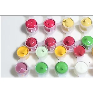 Colour Talk DIY Oil Painting, Paint by Number Kits for Kids - Petal Girl 20X30cm.