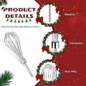 Kitchen Hand Mixer Whisk Attachments KHMPW Stainless Steel Egg Beater/Whisk Attachment for Hand Mixer -Kitchen Hand Mixer Accessories by Sikawai