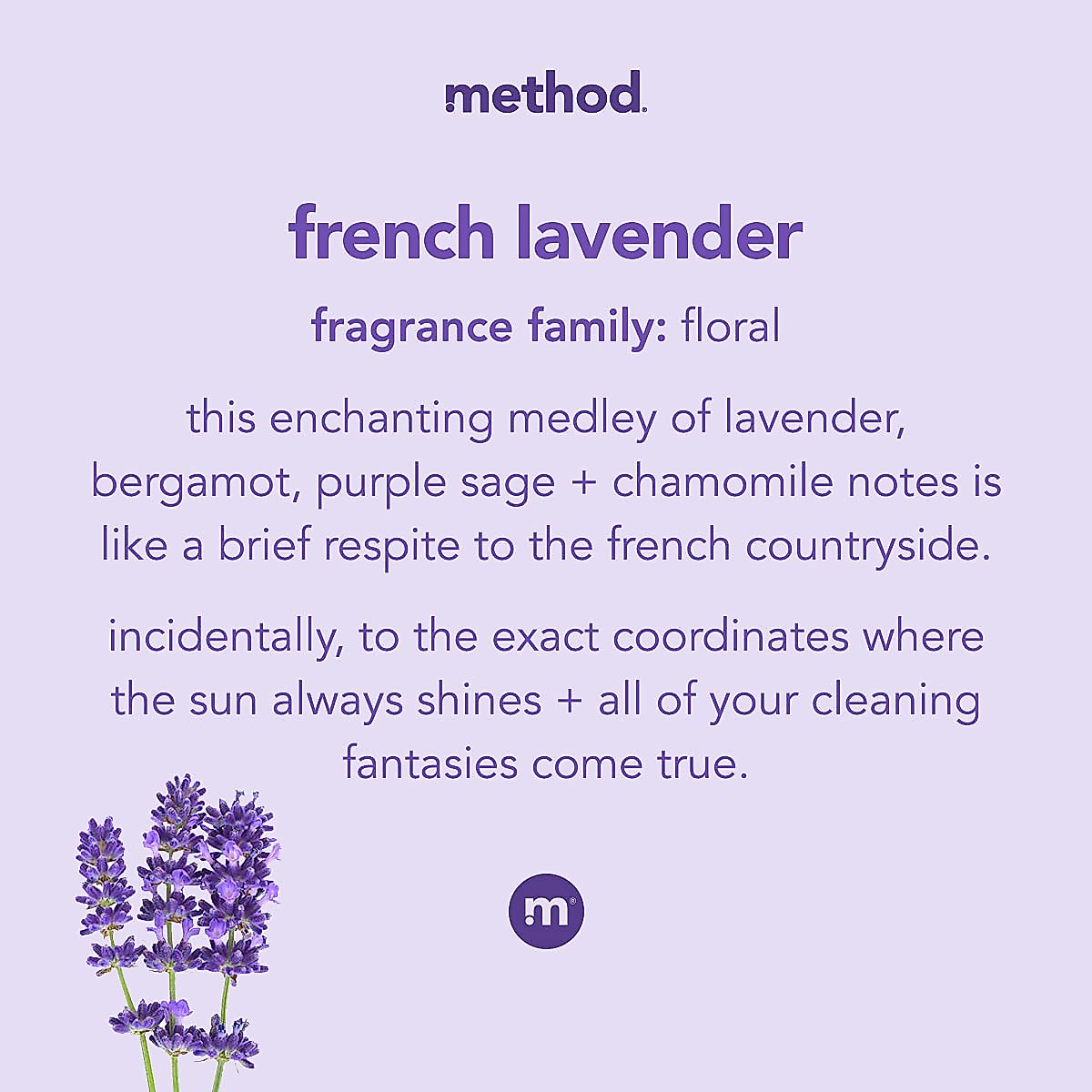 Method Gel Hand Soap, Refill, French Lavender, Recyclable Bottle, Biodegradable Formula, 34 Fl Oz (Pack of 1)