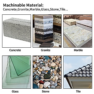 BSRTTOOL Diamond Hand Polishing Pads 60 Grit Sanding Blocks Foam Backing for Tile Stone Marble Concrete Ceramics Granite Glass Wet Dry 1PCS 60