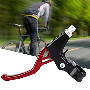 VGEBY1 Bike Brake Level, 4 Colors Aluminium Alloy Bicycle Brake Level Handles for Mountain Bike Road Bike Folding Bike(Red)
