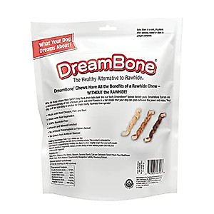 DreamBone Spirals Variety Pack, No-Rawhide Chews For Dogs, 18 Spiral, 18-count (DBS-00345)