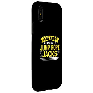 iPhone X/XS Keep Calm And Do Jump Rope Jacks Jump Rope Skipping Case