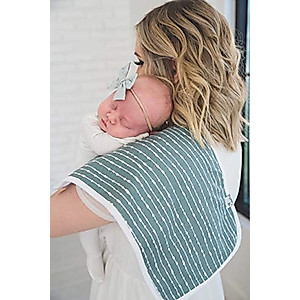 Baby Burp Cloth Small 21''x10'' Size Premium Absorbent Triple Layer 3-Pack Gift Set 'Autumn' by Copper Pearl