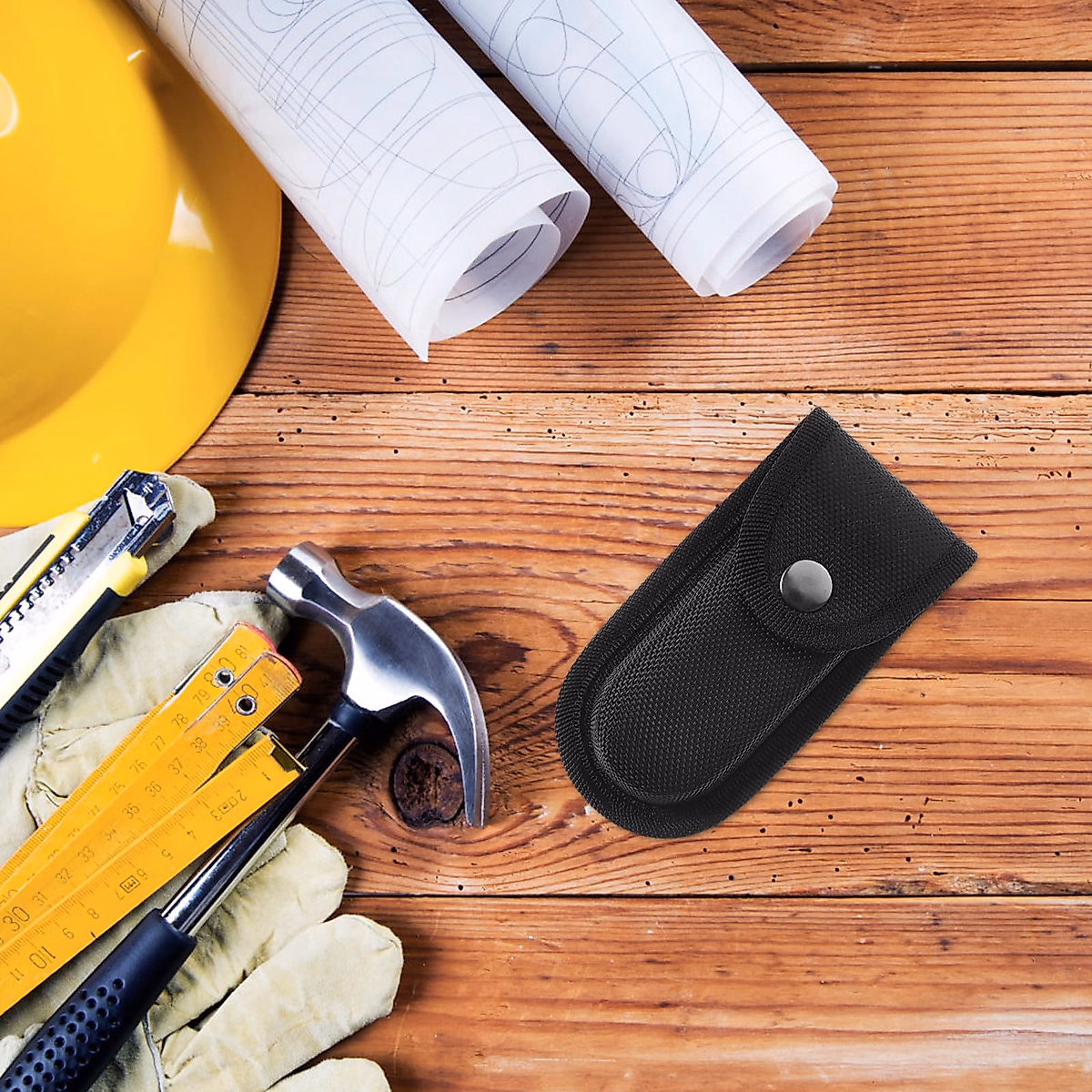 DOITOOL 6 Pcs Pouch Holder Folding Bracket para Guardar Knife Protectors Collapsible Storage Boxes Nylon Storage Case Folding Pouch Product