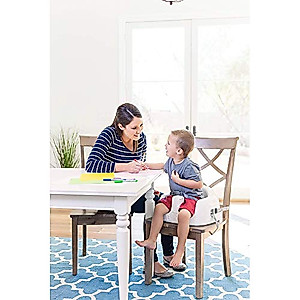 Bumbo Baby Toddler Adjustable Height 3 in 1 Non Slip Multi Seat High Chair Booster with Tray and Safety Straps, Ages 6 to 36 Months, Cool Gray