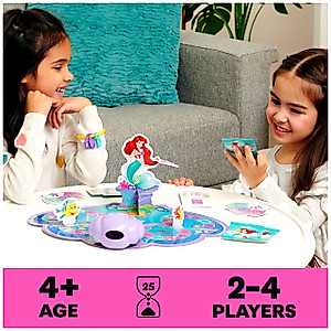 Disney Princess, Charming Sea Adventure Board Game Little Mermaid Toys Featuring Ariel & Friends Fun Game for Family Game Night, for Kids Ages 4 and Up