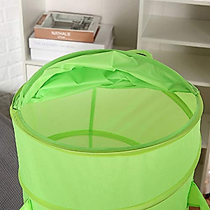 Cabilock Cartoon Laundry Basket Frog Shaped Foldable Laundry Hamper Bucket Cloth Storage Basket for Toys Clothes Blankets