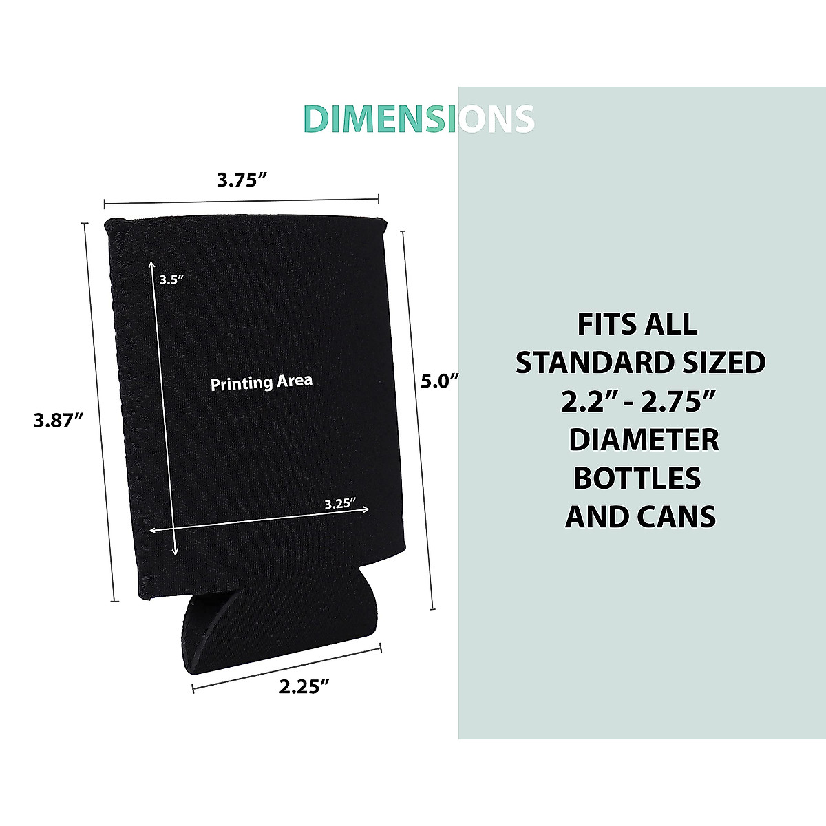 12 Pack Neoprene Can Cooler Sleeves for Standard Size Soda and Beer Cans - Perfect for HTV, Sublimation - Blank Can Coolies – Anti-Slip & Easily identify your Can – Fits 12oz & 16oz Cans - Multi-color