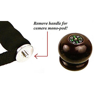 SE Collapsible Aluminum Shock-Absorbing Walking/Hiking Stick with Camera Mono-Pod (Colors May Vary) - WS8L