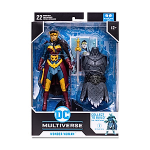 McFarlane Toys DC Multiverse Wonder Woman Endless Winter 7" Action Figure with Build-A Frost King Piece and Accessories