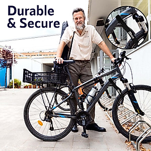 inbax Bike Straps with Steel Buckle and Wave Gel Grip- 2 Pack- Adjustable Nylon Bike Rack Straps with Double Webbing- Wheel Stabilizer Straps 30.5 x 1.18 Inch