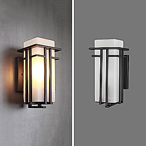 PEHUB Industrial Style Aluminum 1-Light Wall Lamp Wall Lantern Outdoor European Waterproof Outdoor Lighting Wall Sconce Creative Aisle Garden Patio Rainproof Wall Light Exterior Light Fixture (Color