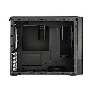 Fractal Design Node 804 - Black - Cube Compact Computer Case - mATX - High Airflow - Modular Interior - 3X Fractal Design Silent R2 120mm Fans Included - USB 3.0 -Window Side Panel