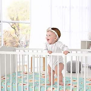 Sweet Jojo Designs Turquoise and Peach Baby or Toddler Fitted Crib Sheet for Watercolor Floral Collection - Pink Rose Flower