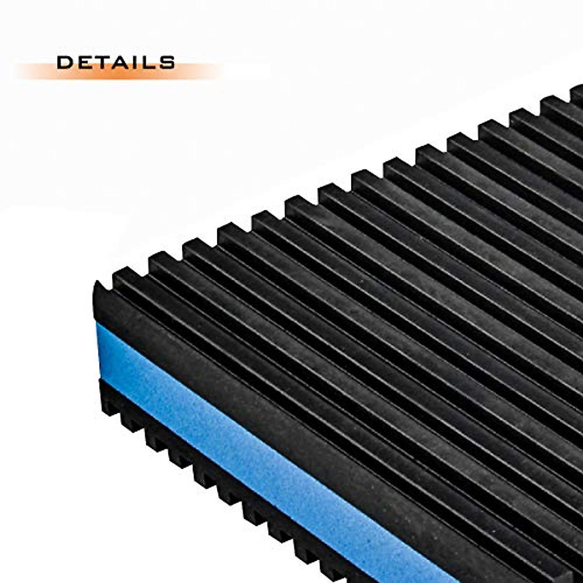 Air Jade 4 Pack Rubber Anti-Vibration Pads, 4 x 4 x 7/8 inches Heavy Duty EVA Vibration Isolation Pads Mats for HVAC, Washers, Compressors, Treadmills, Air Conditioner