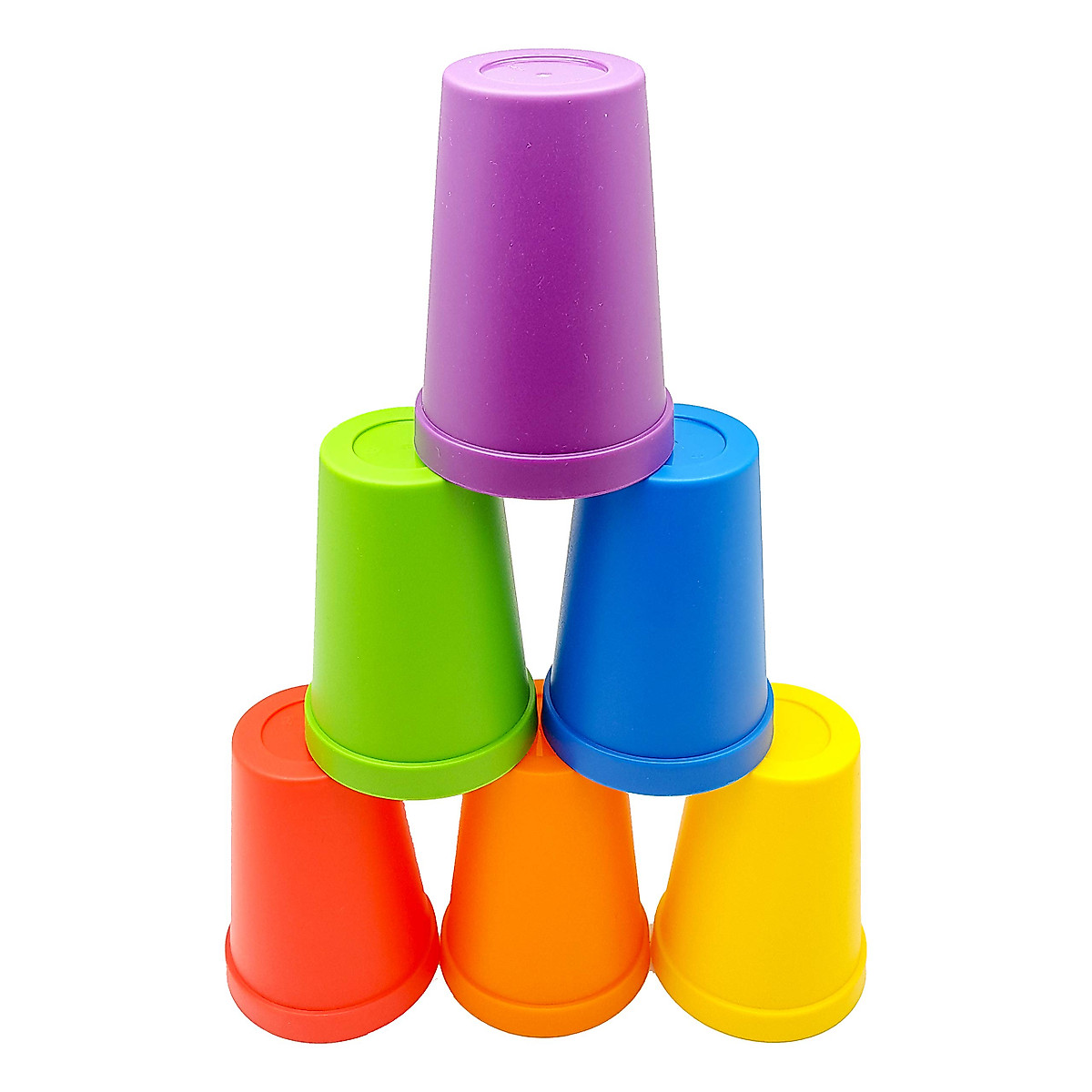 Skoolzy Peg Board Set - Rainbow Stacking Cups - Scissor Tongs for Toddlers