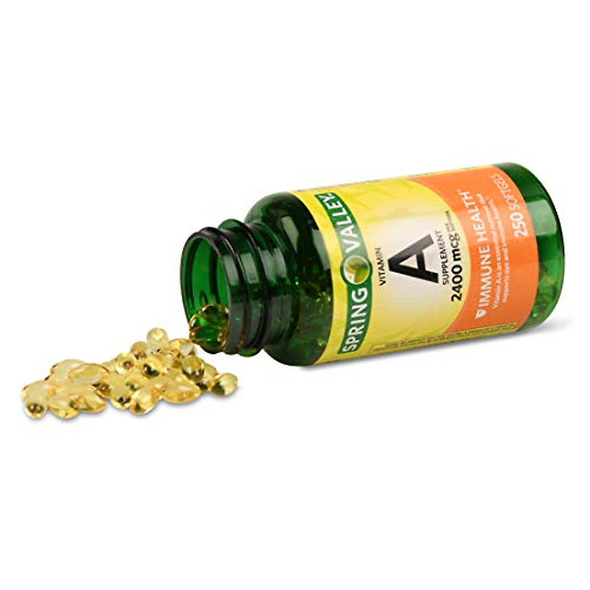 Spring Valley Vitamin A Softgels, 2400mcg, 250 Count