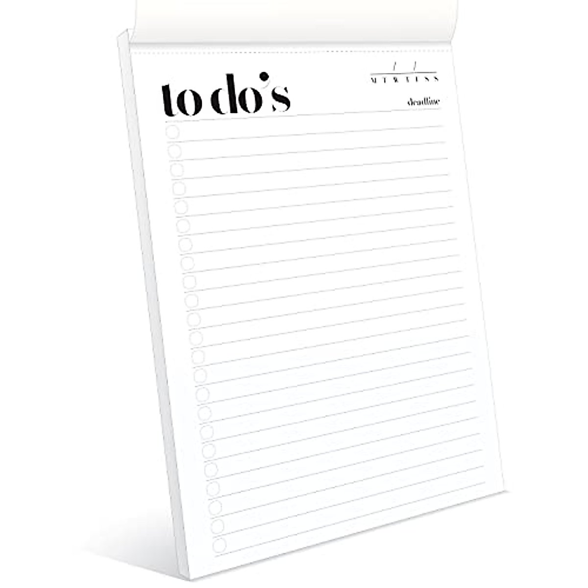 To Do List Notepad A5 Size (8.3"X5.8") Daily To Do List Planner, Productivity Planner, Stylish Design, Quality Thick Paper, Hardcover, Undated, Ruled Pages, Checkboxes, Deadline Column, Date Section.