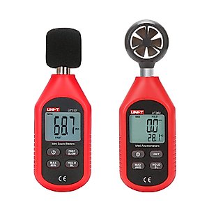 UNI-T UT353 Decibel Meter 30-130dB, UT363 Handheld Anemometer Wind Speed Meter