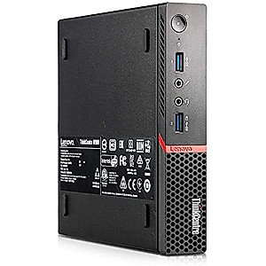 Lenovo ThinkCentre M900 Micro Desktop Computer PC, Intel Quad Core i5, 16GB RAM, 512GB SSD, Windows 10 Pro, Periphio Wireless Keyboard & Mouse (Renewed)