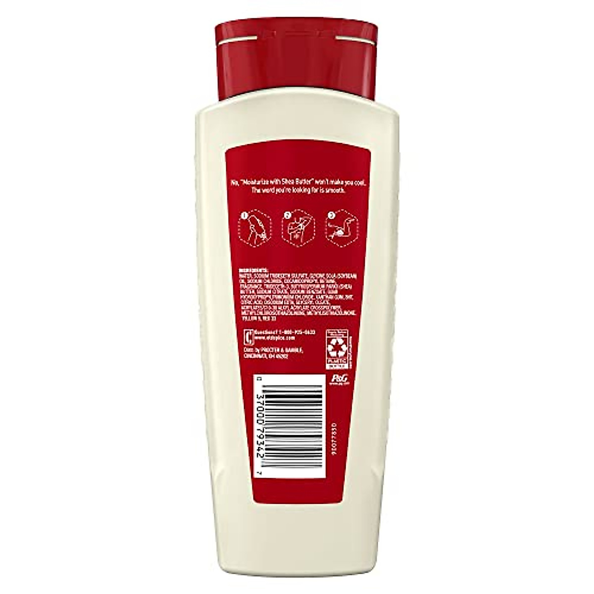 Old Spice Body Wash for Men, Moisturize with Shea Butter Scent, 16 Fl Oz (Pack of 4)