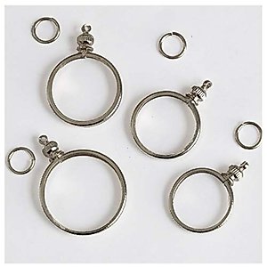 SeedBeadExplosion Coin Holders Bezel USA Penny Nickel Dime Quarter Set of 4 Silverton