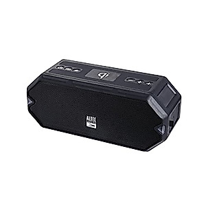 Altec Lansing HydraBlast Wireless Portable Bluetooth Speaker, IP67 Waterproof for Parties, USB C Rechargeable Outdoor Speakers with Built in Phone Charger and LED Lights, 20 Hour Playtime (Black)