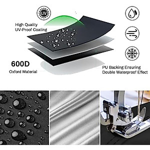 Patio Furniture Cover Waterproof Outdoor Sectional Sofa Set Covers 79L x 55W x 35H inches 600D Heavy Duty Tear Resistant Extra Large Outdoor Furniture Cover, Patio Table Cover For Table And Chair