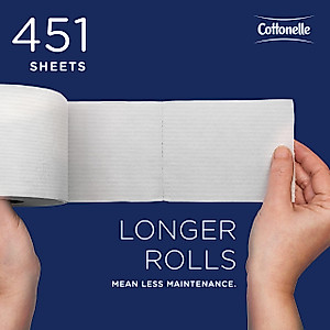 Cottonelle® Professional Standard Roll Bathroom Tissue (17713), 2-Ply, White, 60 Rolls / Case, 451 Sheets / Roll, 27,060 Sheets / Case