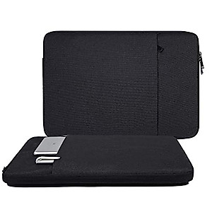 15.6 Inch Laptop Sleeve Chromebook Case for HP Envy x360/Pavilion 15.6, Acer Aspire 5/Nitro, ASUS Vivobook 15, Dell Inspiron 15 3000 5000, Lenovo Ideapad Thinkpad, Black