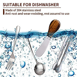 Charcuterie Accessories (14 Pcs), Cheese Spreaders for Charcuterie Board, Mini Serving Spoons, Forks and Mini Serving Tongs - Charcuterie Utensils for Butter, Cheese and Pastry Making