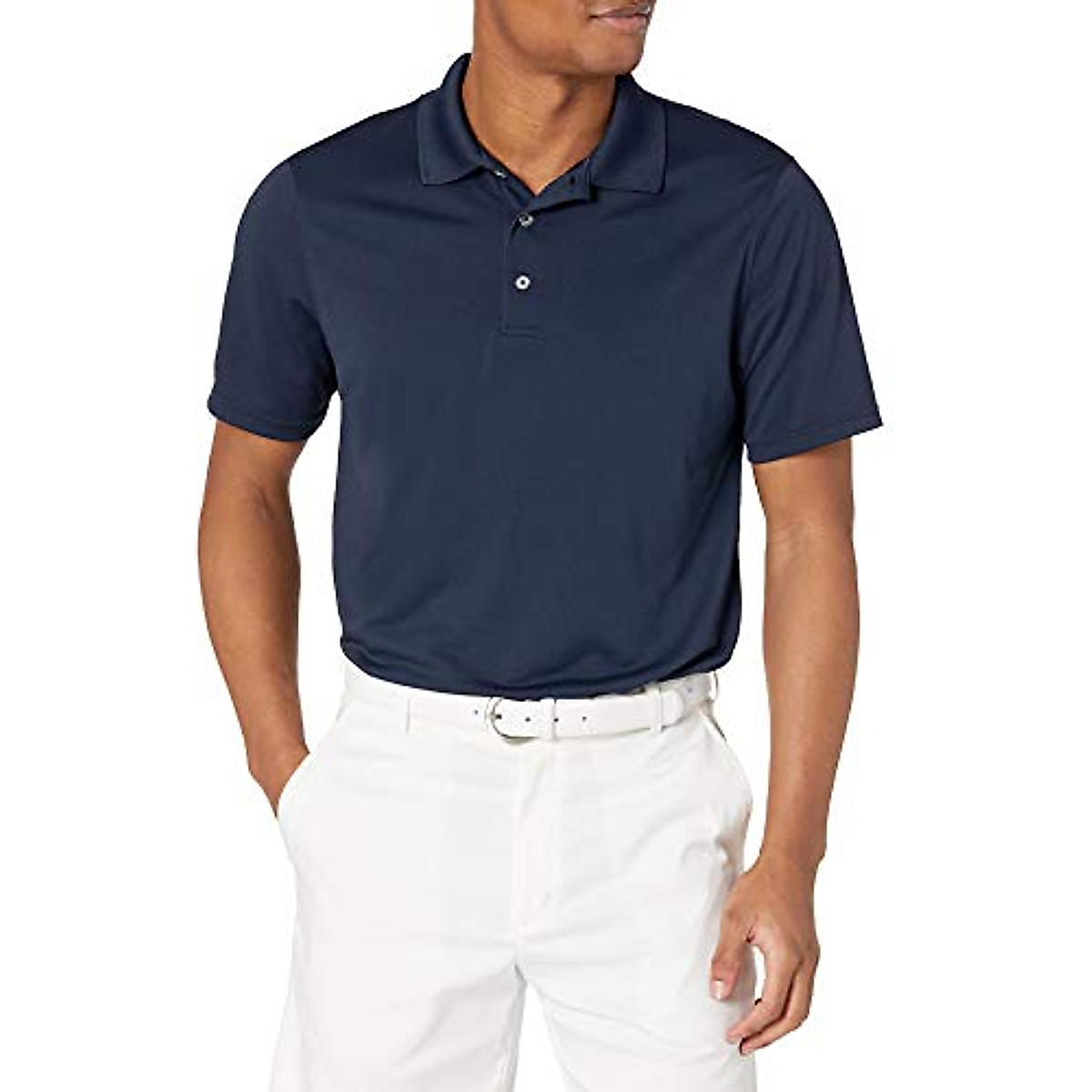 Amazon Essentials Men's Regular-Fit Quick-Dry Golf Polo Shirt (Available in Big & Tall), Dark Navy, X-Large