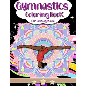 Gymnastics Coloring Book For Girl Ages 6-12: ( US Edition ) With Inspirational Coloring Pages For Little Gymnast