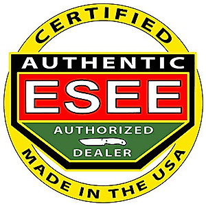 ESEE 3P Fixed Blade Knife with Grey Micarta Scale Handles and Coyote Molded Sheath