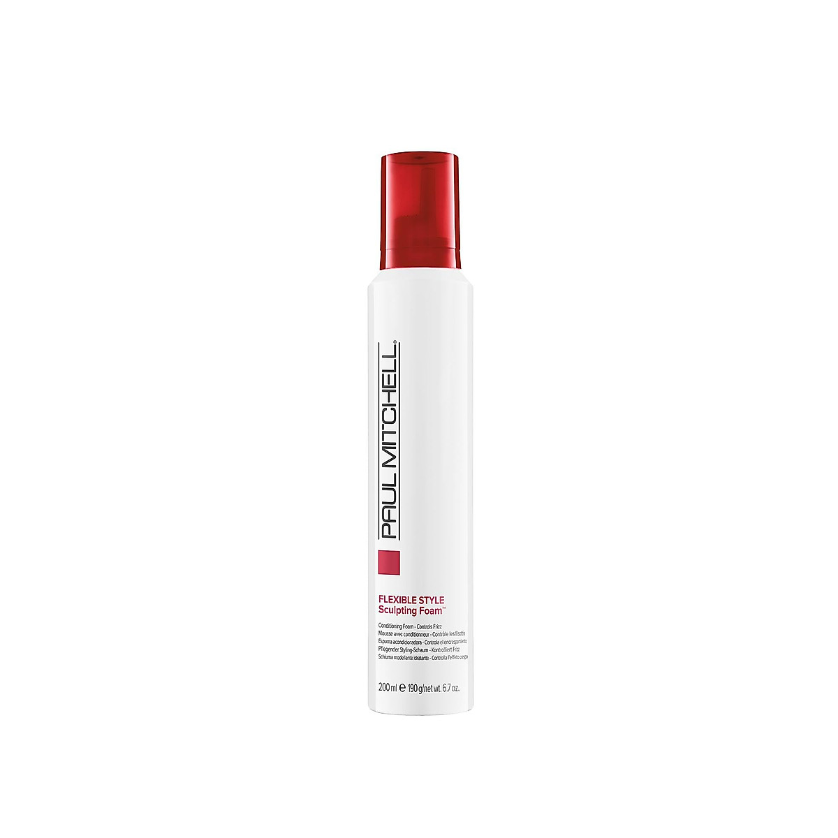 Paul Mitchell Sculpting Foam, Conditions + Controls Frizz, For All Hair Types, 6.7 oz.