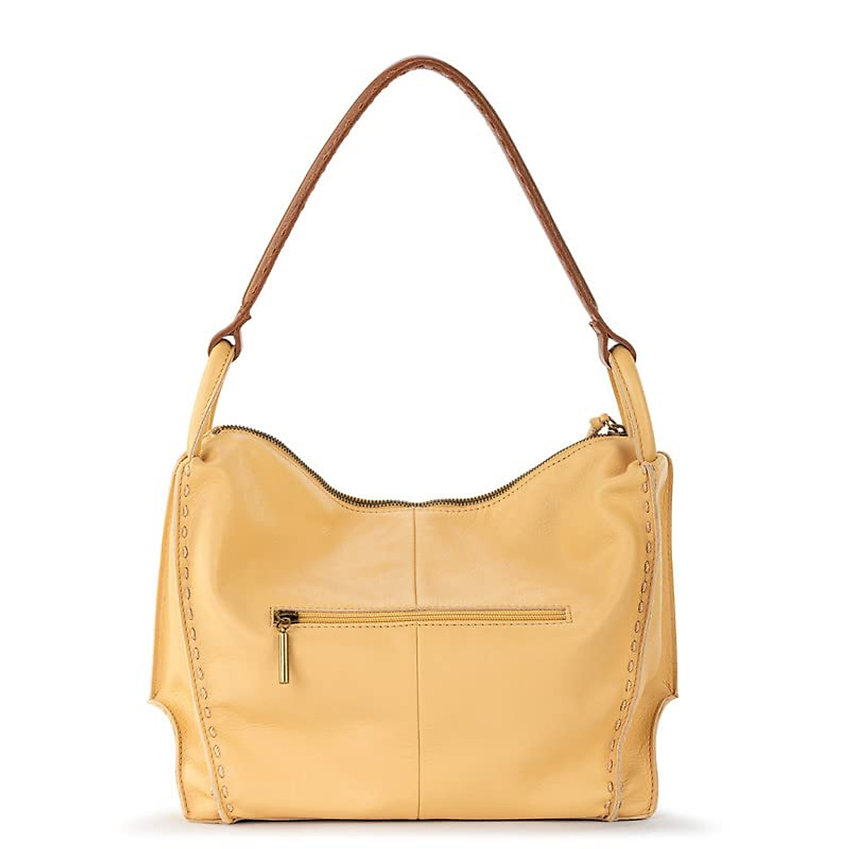 The Sak Los Feliz Hobo in Leather, Lined, Roomy Shoulder Purse, Buttercup