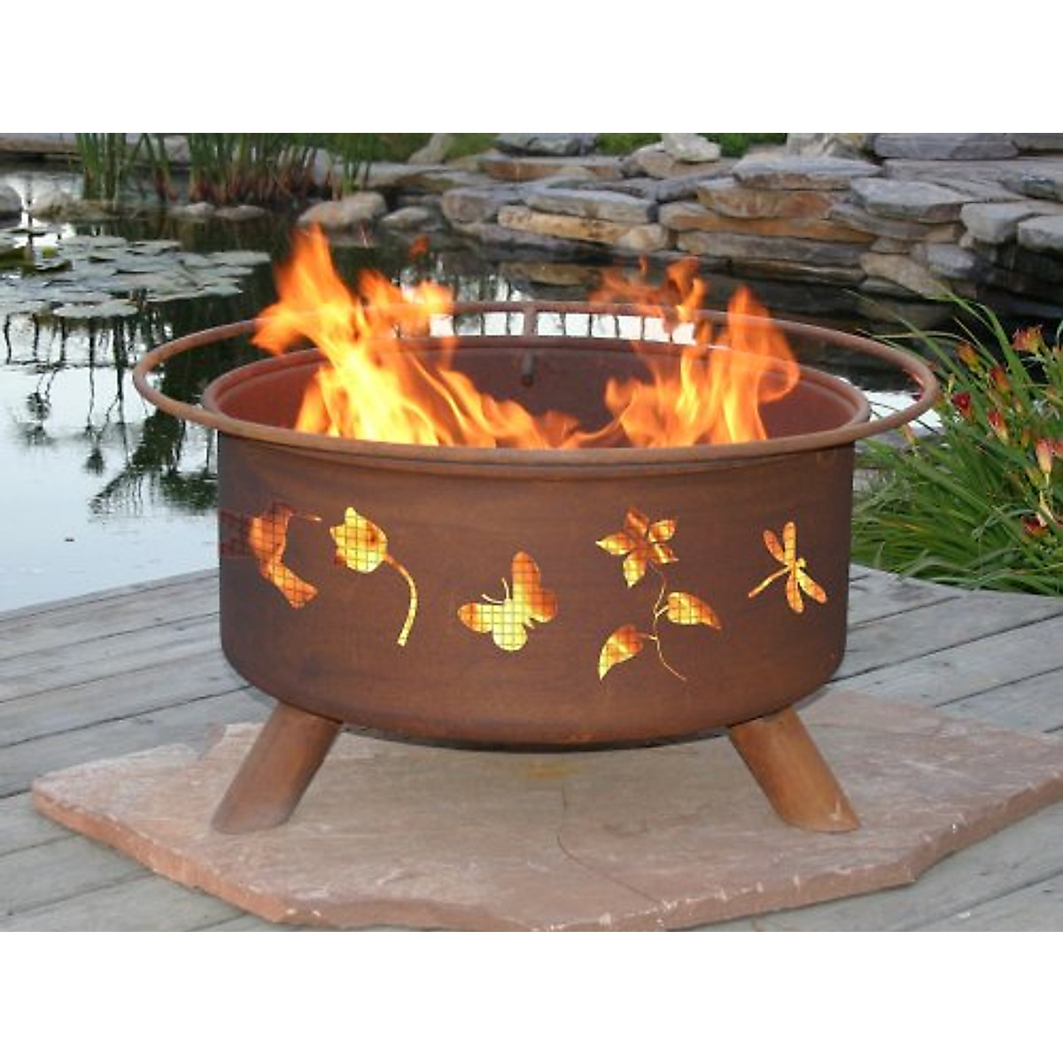 Patina Products F110, 30 Inch Flower & Garden Fire Pit
