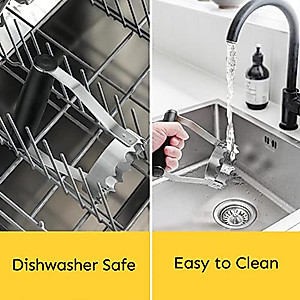 HULISEN Cutlery Serrated Food Chopper, 3 Inch Stainless Steel Manual Hand Chopper with Grip Handle & Serrated Tooth Edge, Handheld Chopper, Chop Cabbage, Egg, Nut, Ground Meat, Vegetable for Salad